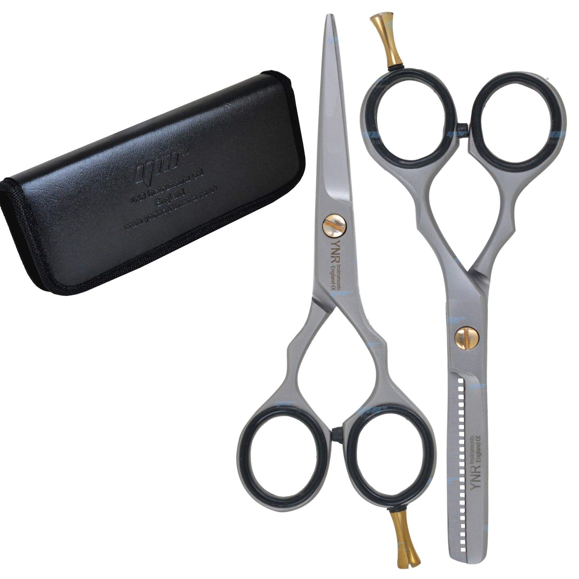 Professional Hairdressing Scissors Set Barber Hair Cutting Thinning Sh ...