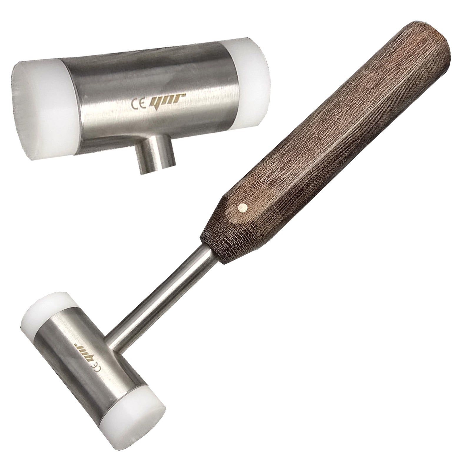 YNR Bone Mallet Fibre Wood Handle Steel Nylon Head Orthopedic Surgical ...