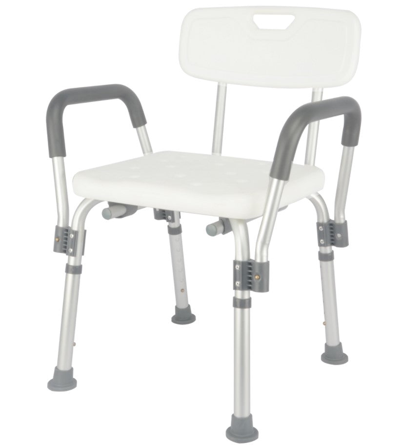 Shower Chair White for Seniors Injured Disability Mobility Aid – YNR ...