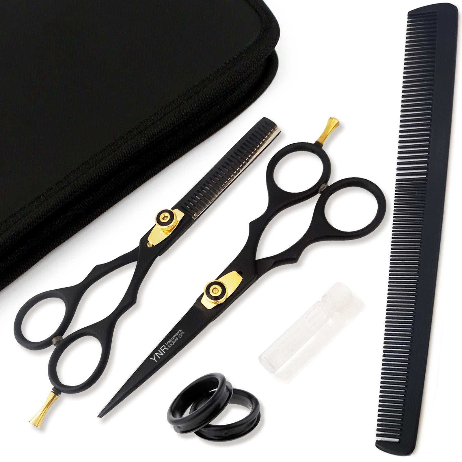 Professional Hairdressing Scissors Set (5.5 Inch) Hair Cutting Scissor ...