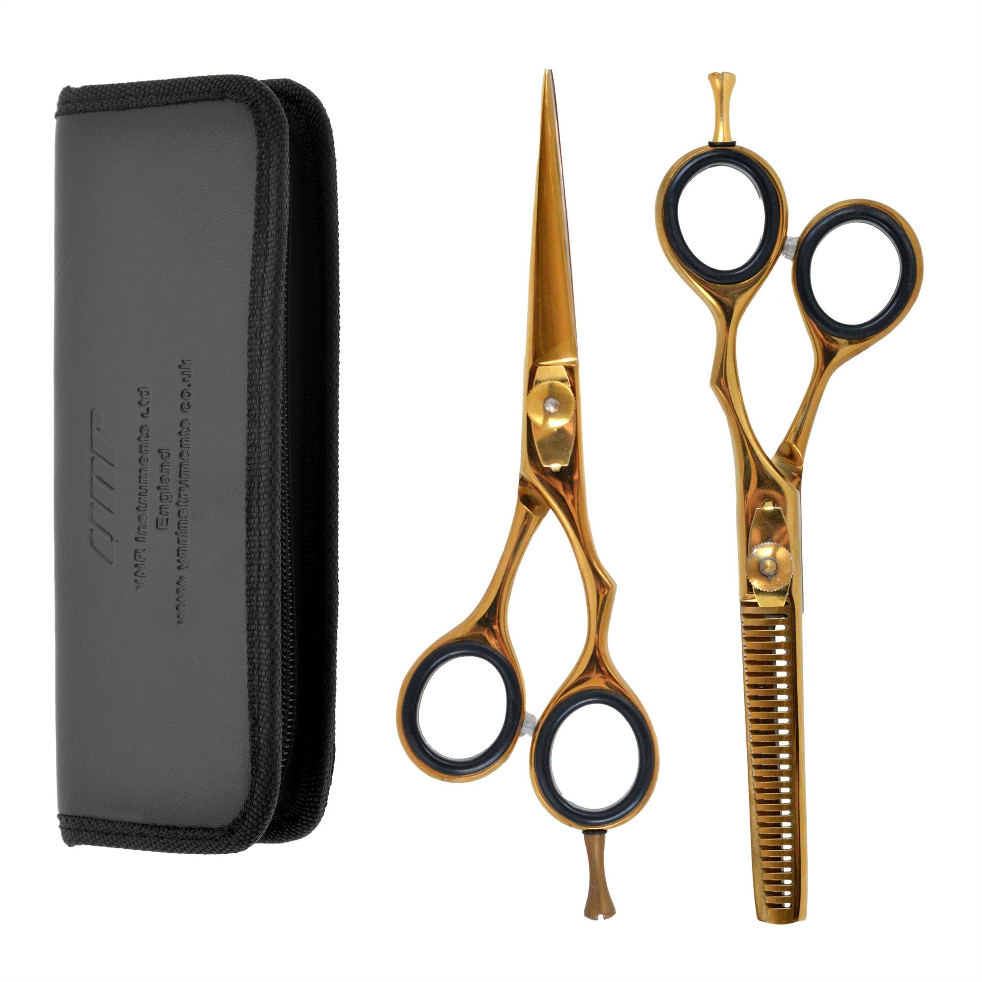 Professional Hairdressing Scissors Set (5.5 Inch) Hair Cutting Scissor ...