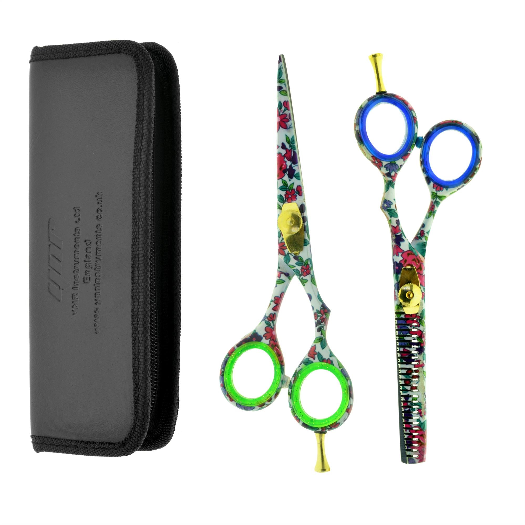 Professional Hairdressing Scissors Set (5.5 Inch) Hair Cutting Scissor ...